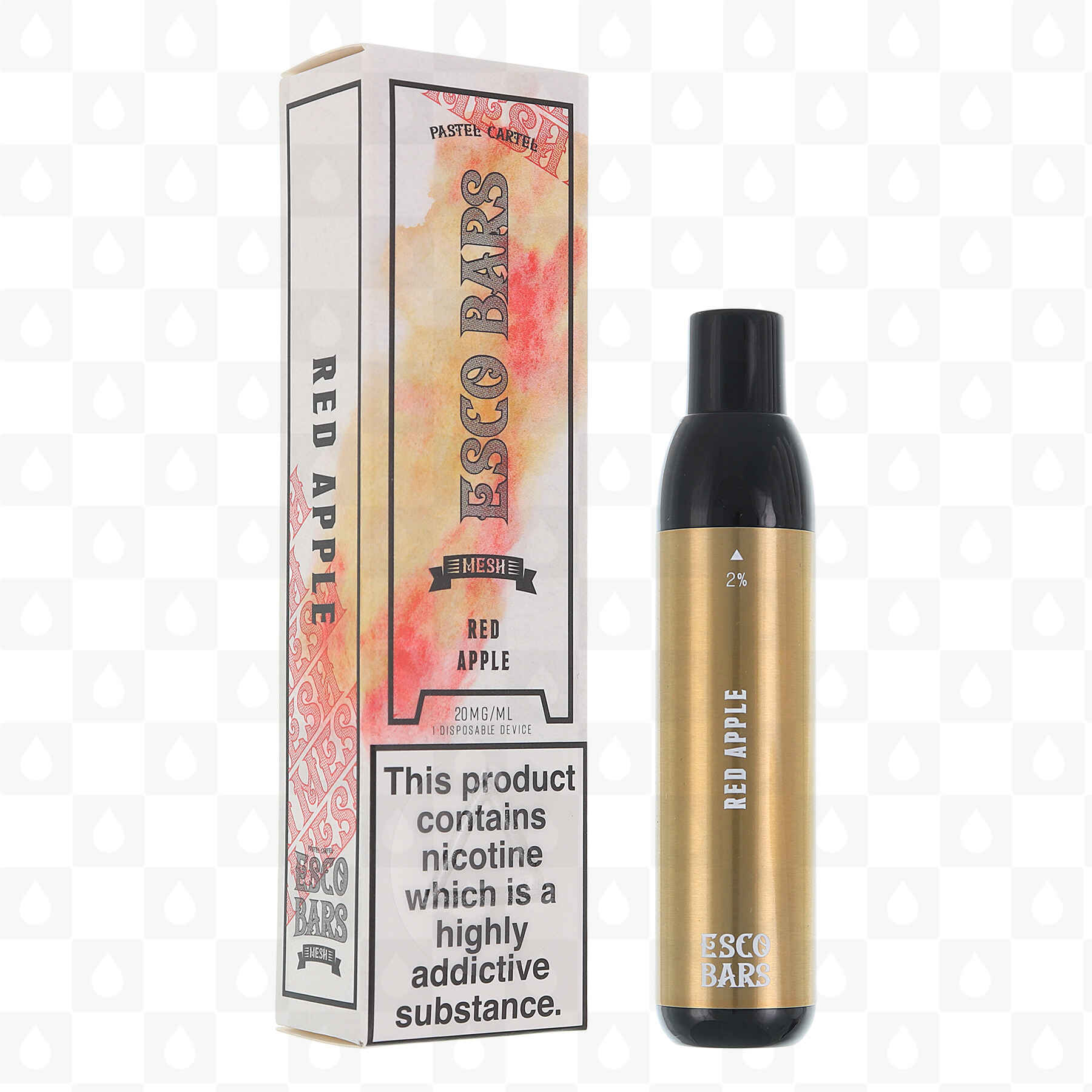 Red Apple Esco Bars | Pastel Cartel 20mg | Disposable Vapes - RedJuice UK